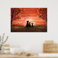 Autumn Sunset Poster | Zazzle