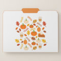 Autumn Themed File Folders | Zazzle