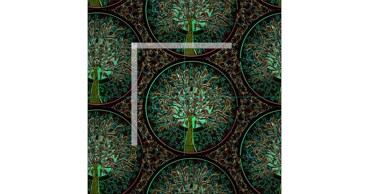 Autumn Tree Fabric | Zazzle