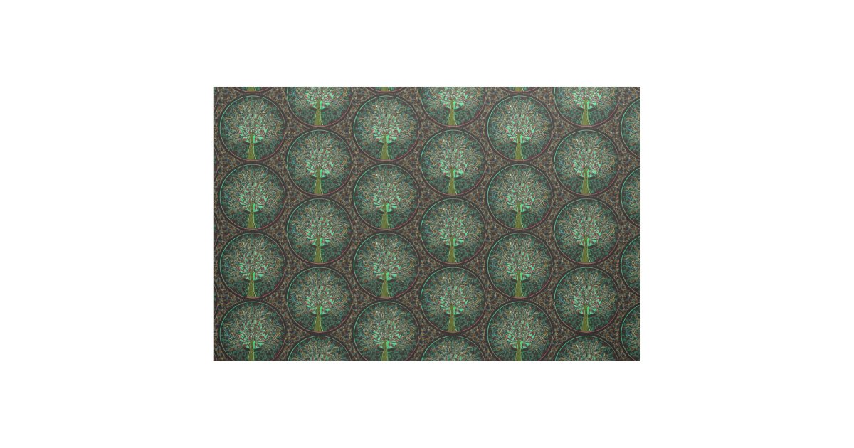 Autumn Tree Fabric | Zazzle