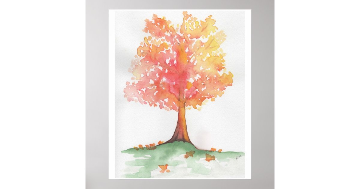 Autumn Tree Poster | Zazzle
