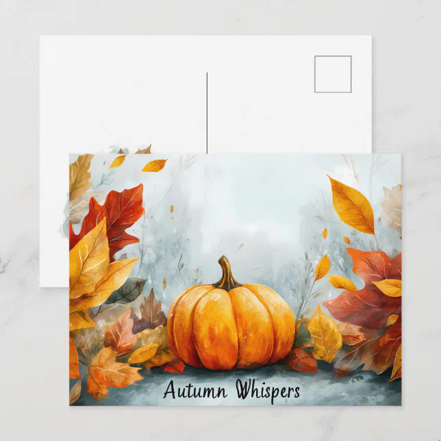 'Autumn Whispers' Postcard | Zazzle