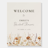 Autumn Wildflower Meadow Welcome Sign | Zazzle