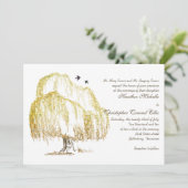 Autumn Willow Tree Wedding Invitation | Zazzle