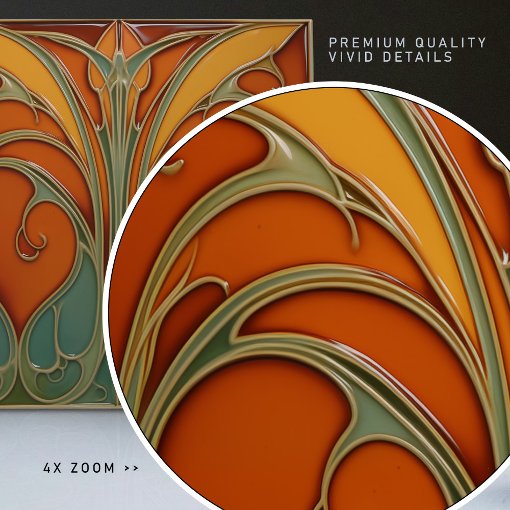 Autumnal Flourish Ceramic Tile | Zazzle