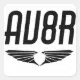 AV8R - Aviators & Pilots Wing Design Square Sticker | Zazzle
