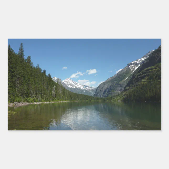 Avalanche Lake I in Glacier National Park Rectangular Sticker | Zazzle