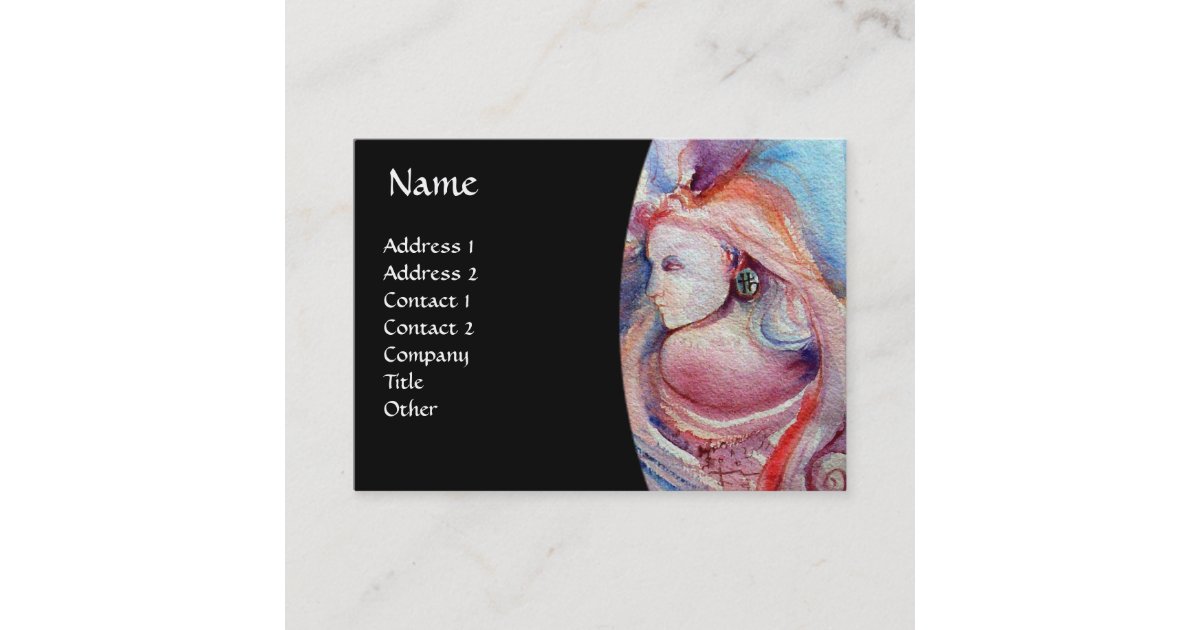 AVALON Magic and Mystery gem monogram black yellow Business Card | Zazzle