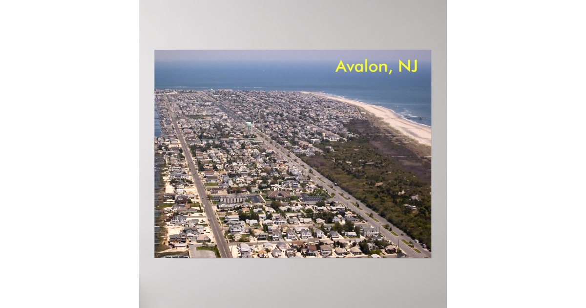 Avalon - North, Avalon, NJ Poster | Zazzle