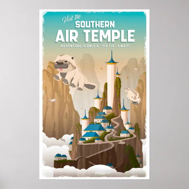 Avatar - Visit the southern Air Temple Poster | Zazzle