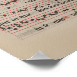 Ave gratia plena - Antiphon Medieval Manuscript Poster | Zazzle