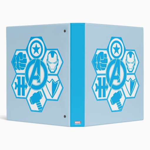Avengers Assemble Icon Badge Binder | Zazzle