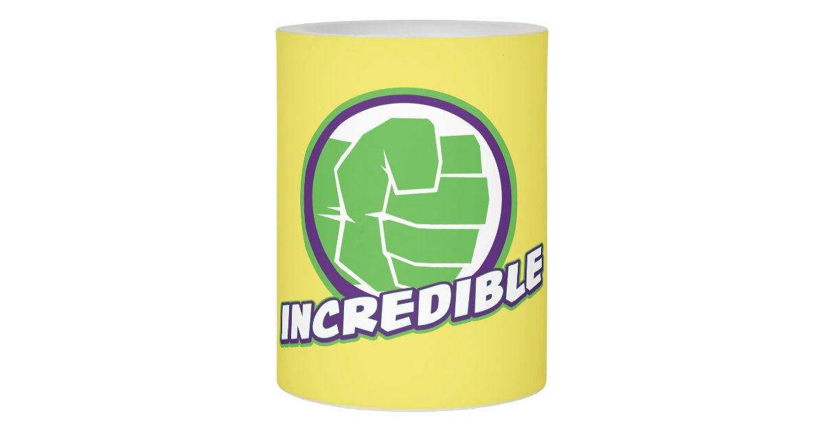 Avengers Assemble Incredible Hulk Logo Flameless Candle | Zazzle