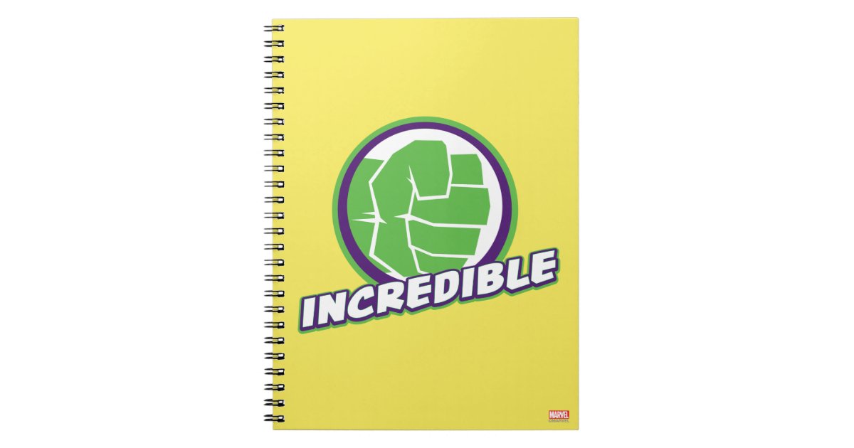 Avengers Assemble Incredible Hulk Logo Notebook | Zazzle