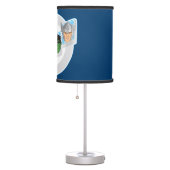 Avengers Character Faces Over Logo Table Lamp | Zazzle