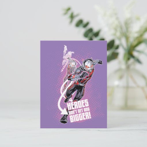 Avengers Classics | Ant-Man Halftone Text Graphic Postcard | Zazzle
