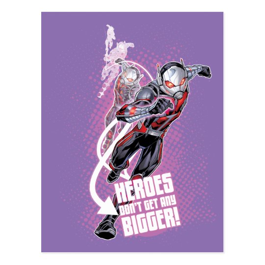 Avengers Classics | Ant-Man Halftone Text Graphic Postcard | Zazzle.com