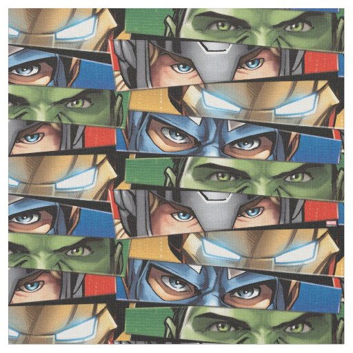 Avengers Classics | Avengers Glare Closeup Fabric | Zazzle