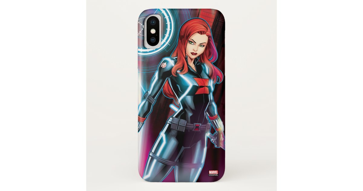 Avengers Classics Black Widow Neon Glow Case Mate Iphone Case Zazzle