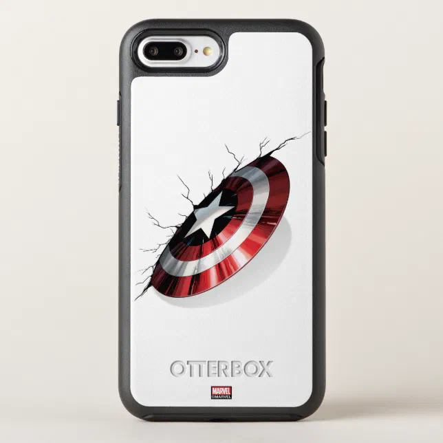 Avengers Classics | Captain America Shield Struck Otterbox iPhone Case ...