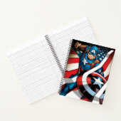 Avengers Classics | Captain America With Stripes Notebook | Zazzle