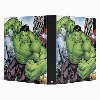 Avengers Classics | Hulk Charge 3 Ring Binder | Zazzle