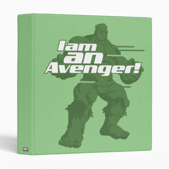Avengers Classics | Hulk "I Am" Graphic 3 Ring Binder | Zazzle