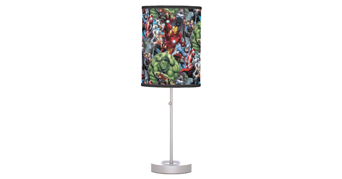 Avengers Classics | Hulk Leading Avengers Table Lamp | Zazzle