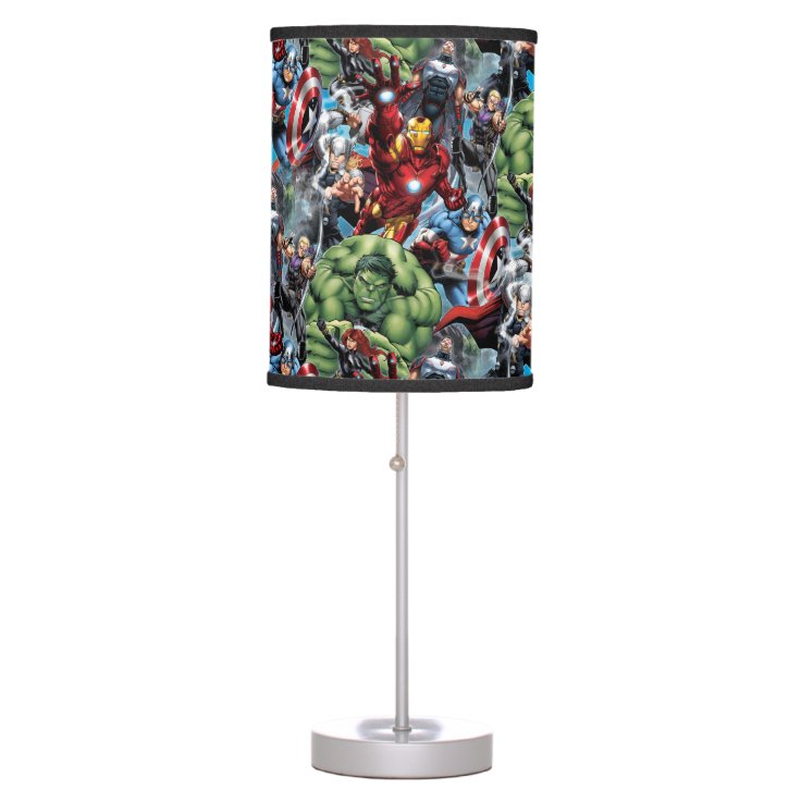 Avengers Classics | Hulk Leading Avengers Table Lamp | Zazzle