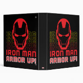 Avengers Classics | Iron Man "Armor Up" Art 3 Ring Binder | Zazzle