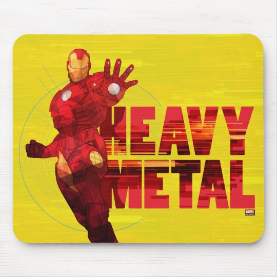 Avengers Classics | Iron Man "Heavy Metal" Mouse Pad | Zazzle.com