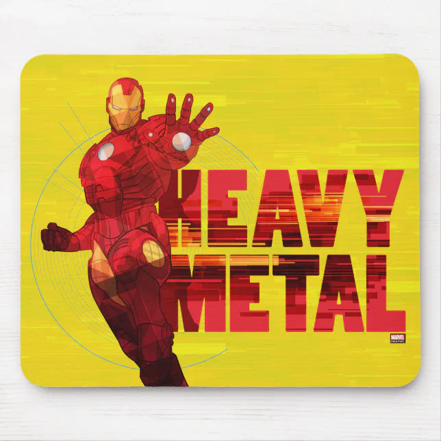Avengers Classics | Iron Man "Heavy Metal" Mouse Pad | Zazzle