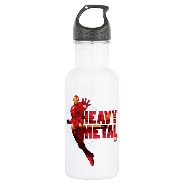 Avengers Classics | Iron Man "Heavy Metal" Stainless Steel Water Bottle ...