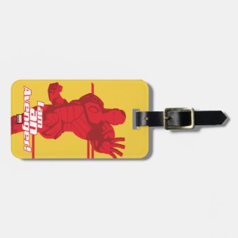 Avengers Classics | Iron Man "I Am" Graphic Luggage Tag | Zazzle