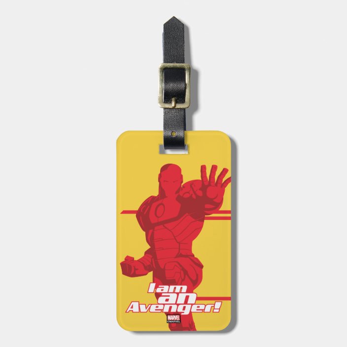 Avengers Classics | Iron Man "I Am" Graphic Luggage Tag | Zazzle.com