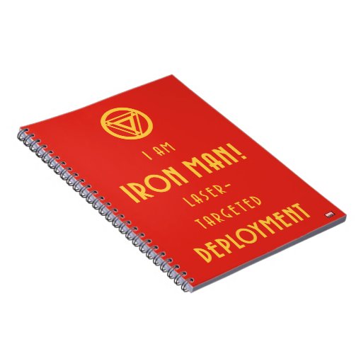 Avengers Classics | Iron Man Typography Notebook | Zazzle