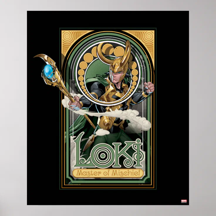 Avengers Classics | Loki: Master of Mischief Poster | Zazzle