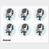Avengers Classics | Mini War Machine Classic Round Sticker | Zazzle