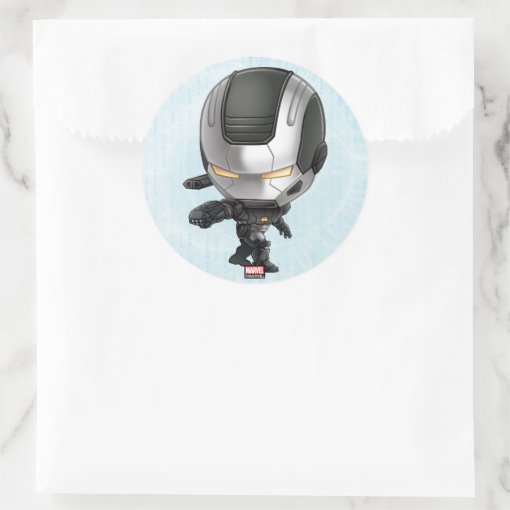 Avengers Classics | Mini War Machine Classic Round Sticker | Zazzle