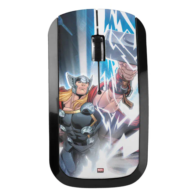 Avengers Classics | Mjolnir Channeling Lightning Wireless Mouse | Zazzle
