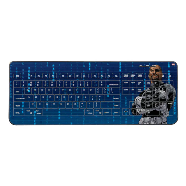 Avengers Classics | Nick Fury Arms Crossed Wireless Keyboard | Zazzle