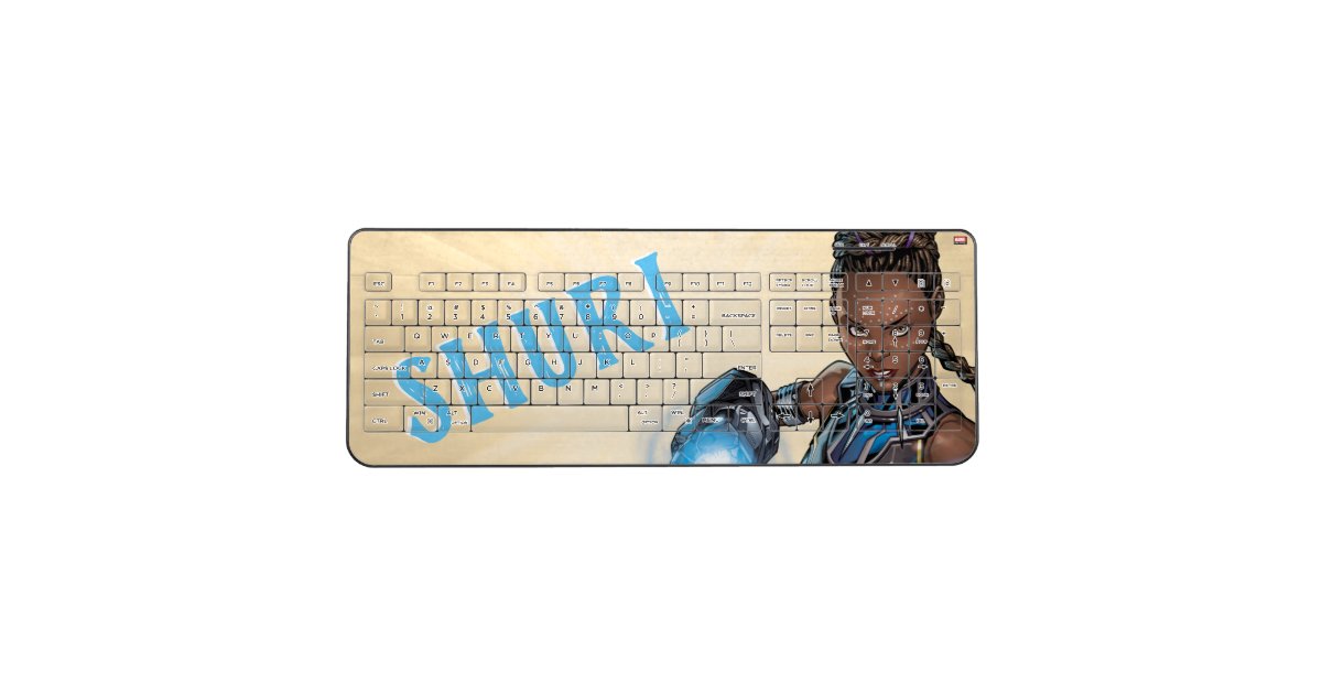 Avengers Classics | Shuri Leap With Gauntlets Wireless Keyboard | Zazzle