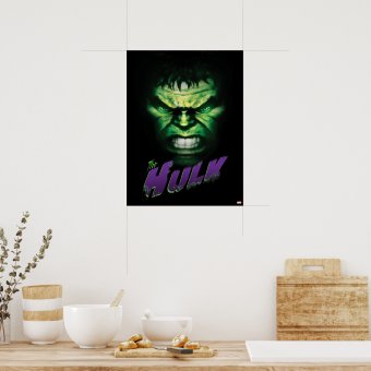 Avengers Classics | The Hulk Bold Graphic Poster | Zazzle