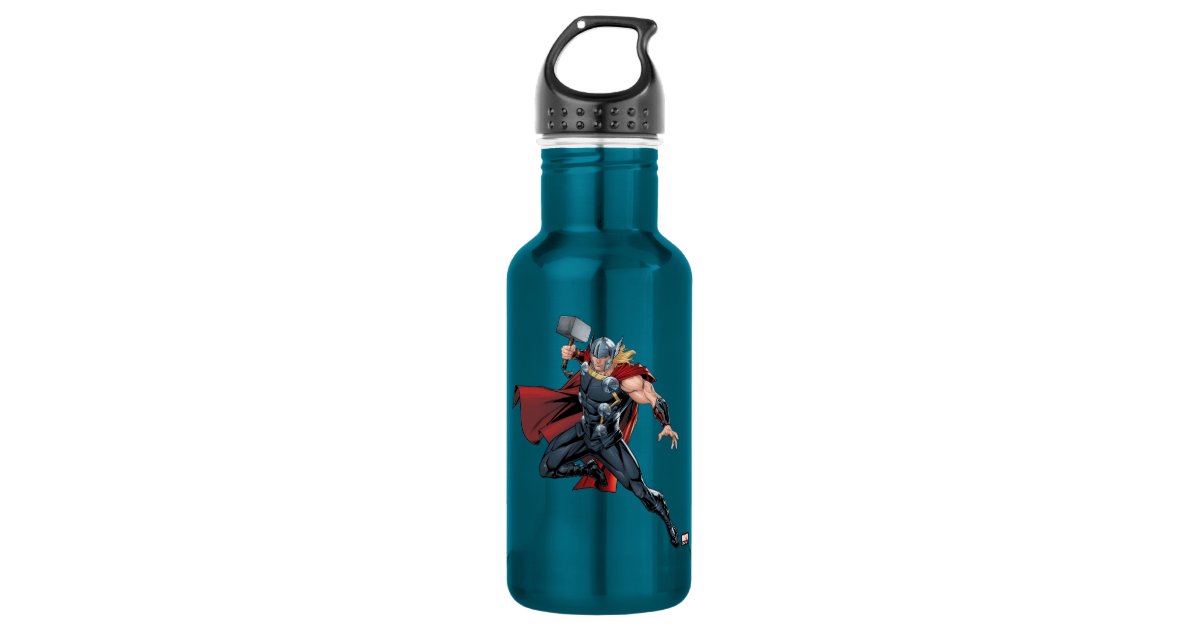 Avengers Classics | Thor Leaping With Mjolnir Stainless Steel Water ...