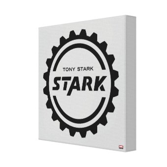 Avengers Classics | Tony Stark Gear Logo Canvas Print | Zazzle