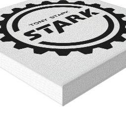 Avengers Classics | Tony Stark Gear Logo Canvas Print | Zazzle