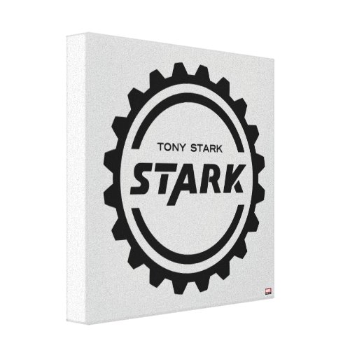 Avengers Classics | Tony Stark Gear Logo Canvas Print | Zazzle