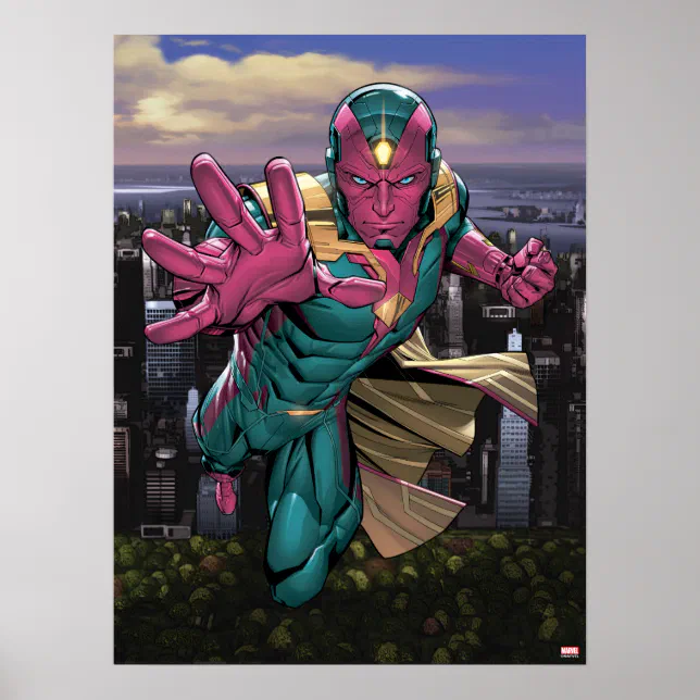 Avengers Classics | Vision Reaching Out Poster | Zazzle