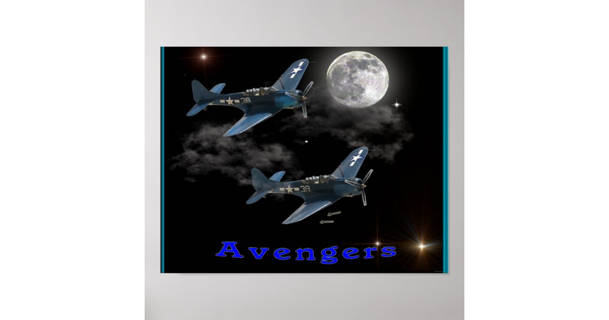 Avengers Dive Bombing Poster | Zazzle