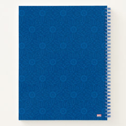 Avengers | Floral Captain America Logo Notebook | Zazzle